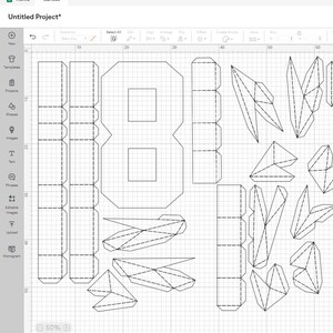 3D Craft Numbers 0 to 9, PDF Cutting Files for Manual, Cricut Machine ...