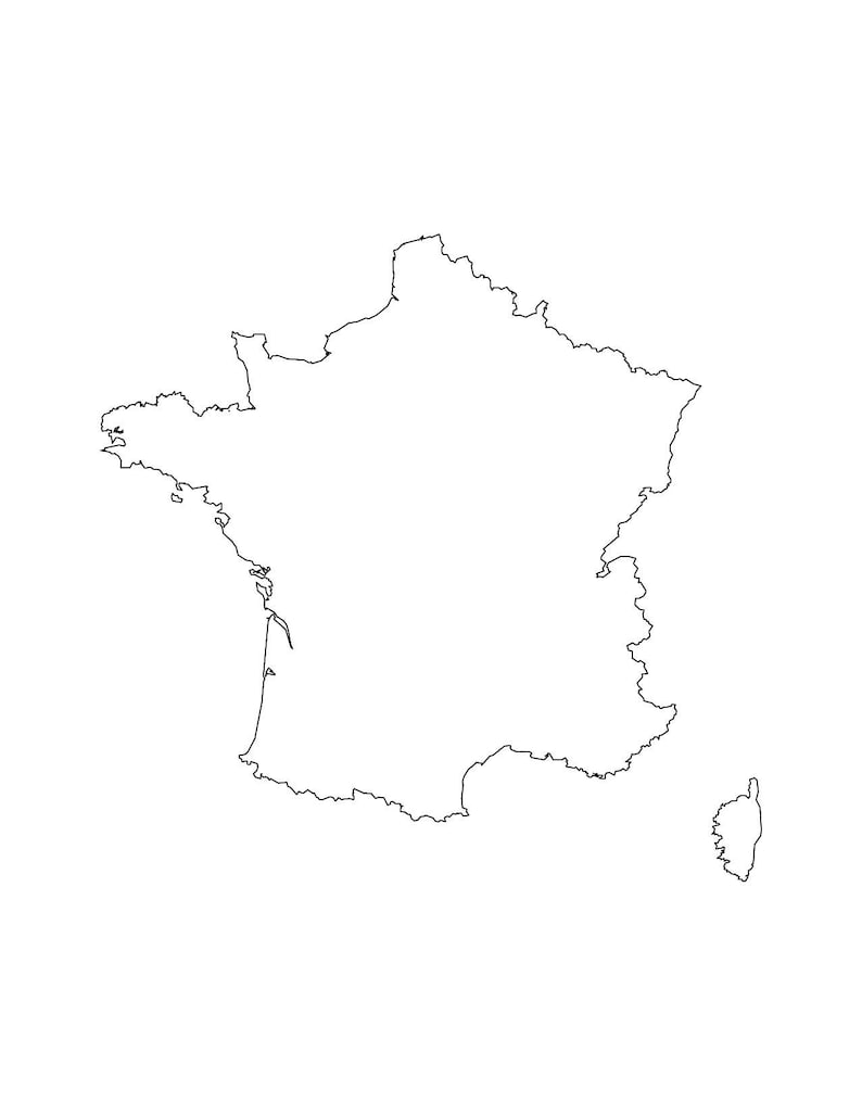 World Countries Map Outlines | PDF, SVG, DXF, Png | Digital Cut Files ...