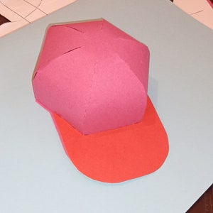 Baseball Cap Box Template: DIY Favor Box SVG, Cricut/silhouette (PDF ...