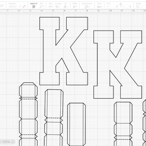3D Letters A to Z, Cutting Files for Manual or Machine, Die Cut ...