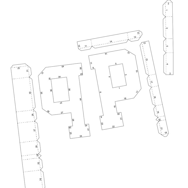 3D Letters Box A to Z, Cutting Files for Manual or Machine, Die Cut ...