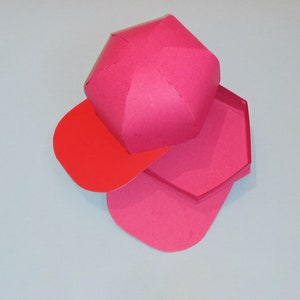 Baseball Cap Box Template: DIY Favor Box SVG, Cricut/silhouette (PDF ...