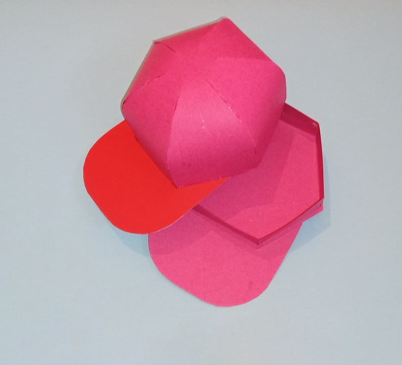 Baseball Cap Box Template: DIY Favor Box SVG, Cricut/silhouette (PDF ...