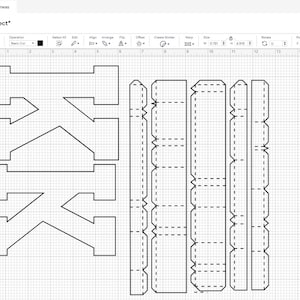 3D Letters Box A to Z, Cutting Files for Manual or Machine, Die Cut ...