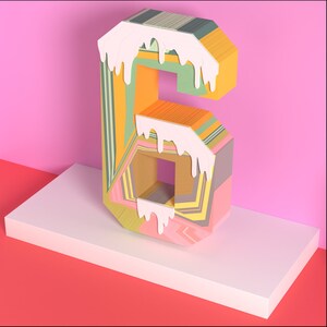 3D Craft Donut Numbers 0 to 9, Cutting Files for Manual or Cricut ...