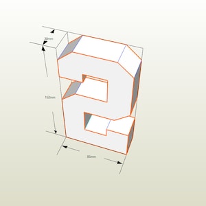 3D Craft Numbers 0 to 9, PDF Cutting Files for Manual or Cricut Machine ...