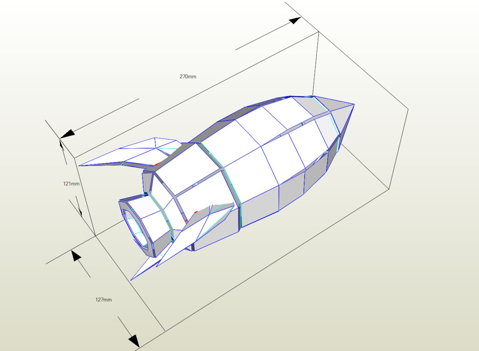 DIY Papercraft Rocket: 3D Rocket Ship Model (PDF Template) - Etsy