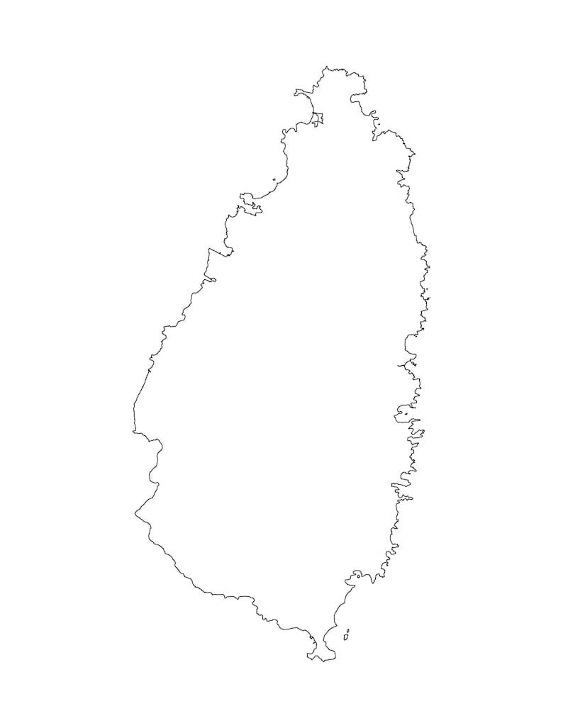 World Countries Map Outlines | PDF, SVG, DXF, Png | Digital Cut Files ...