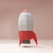 DIY Papercraft Rocket: 3D Rocket Ship Model (PDF Template) - Etsy