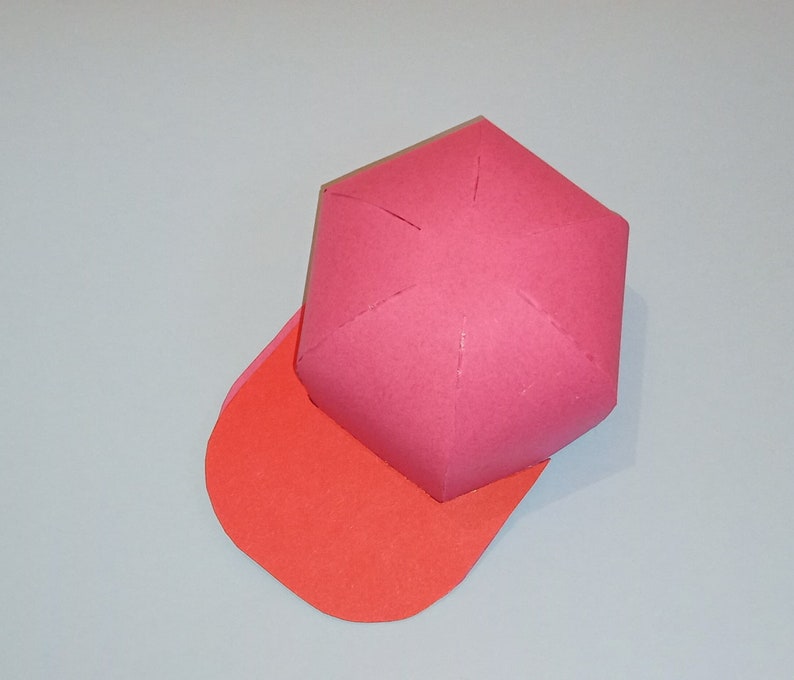 Baseball Cap Box Template: DIY Favor Box SVG, Cricut/silhouette (PDF ...