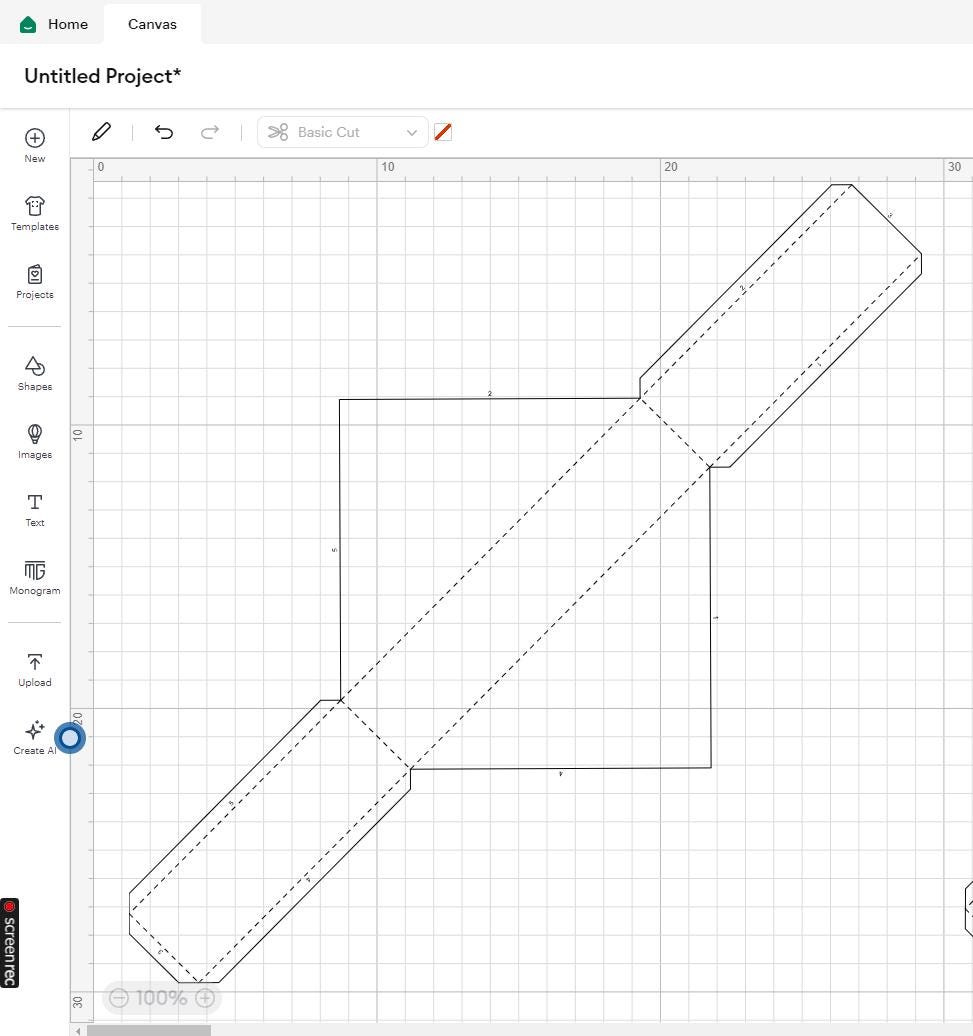 3D Tangram Puzzle Cube Papercraft – SVG, PDF, DXF, Studio3 Template for ...