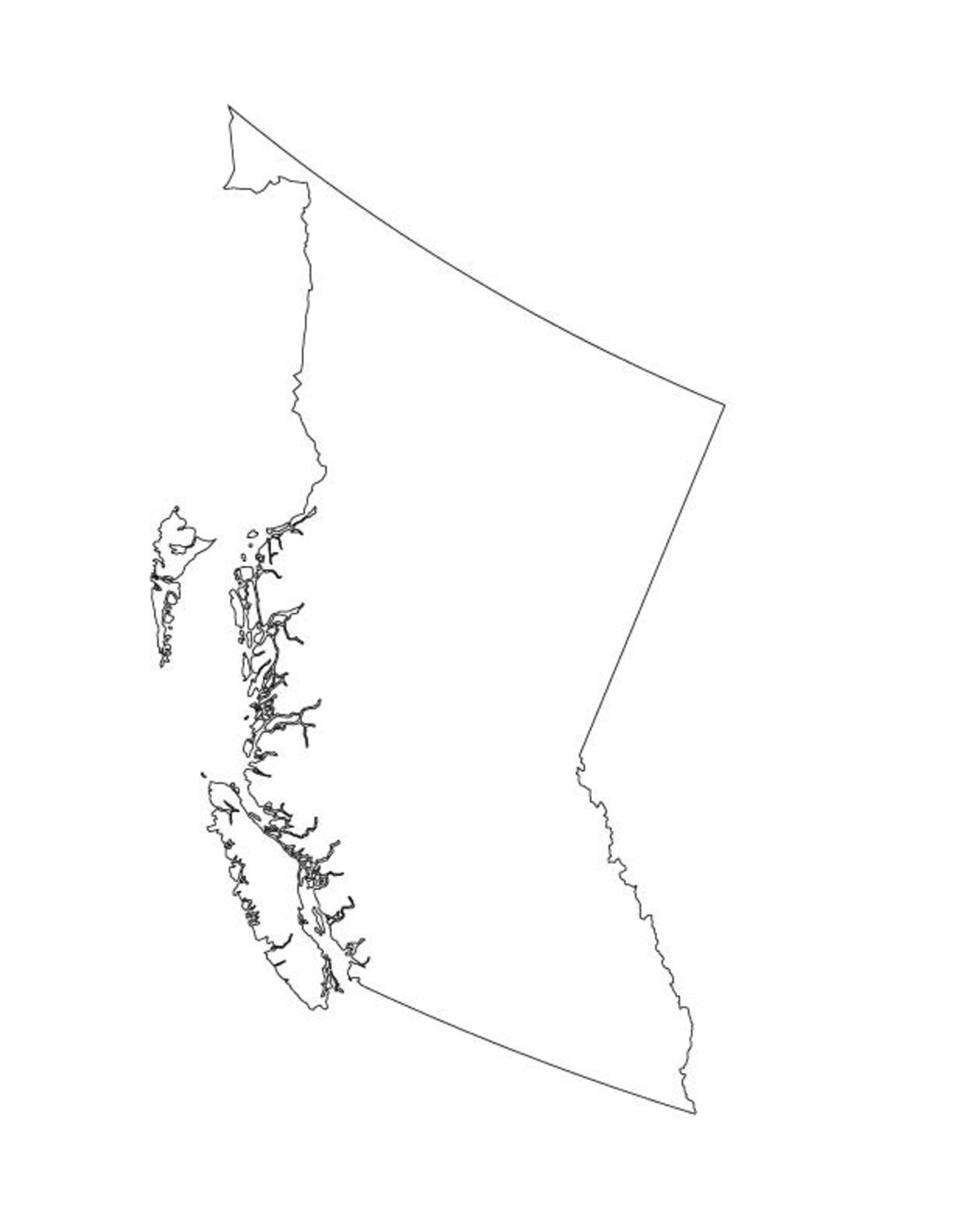 Canada 13 Provinces and Territories Outline | PDF, SVG, DXF, Png ...