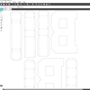 3D Letters A to Z, Cutting Files for Manual or Machine, Die Cut ...