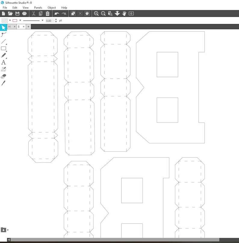 3D Letters A to Z, Cutting Files for Manual or Machine, Die Cut ...
