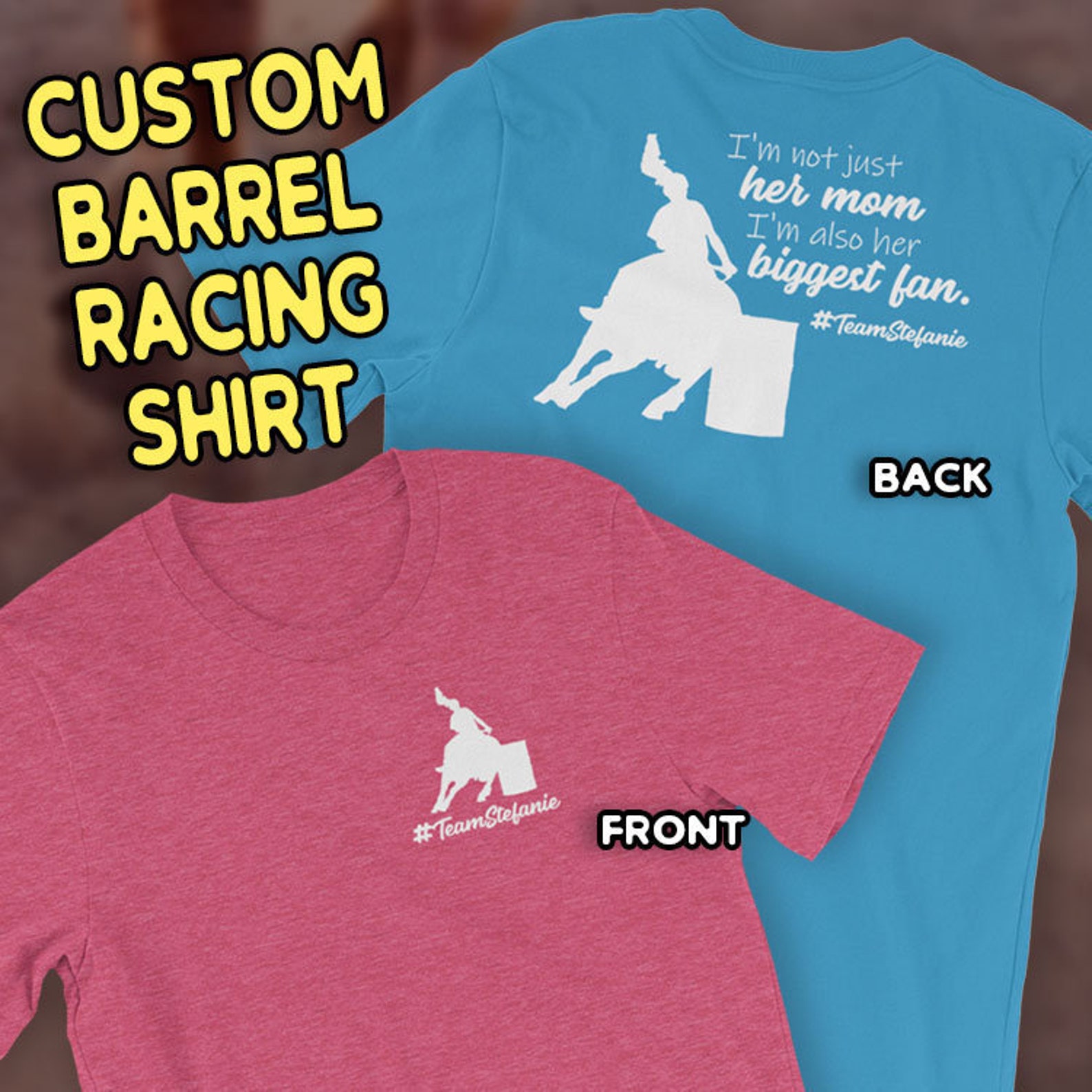 Personalized Custom Barrel Racing Shirt My Girl is a Barrel - Etsy