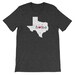 Cute Texas Home T-shirt Heart Distressed TX State Map Texas Girl Design ...