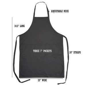 Buy Funny Pitmaster BBQ Apron for Men 3 Pockets Barbecue Grilling ...