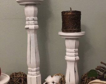 Gray candlesticks | Etsy