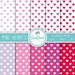 Mini Heart Digital Paper, Valentines Paper, Love Digital Paper, Heart ...
