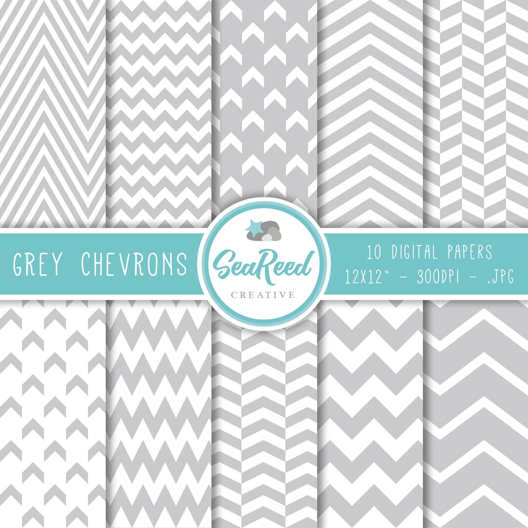 Grey Gray Chevron Digital Paper, Gray Digital Paper, Grey Digital ...