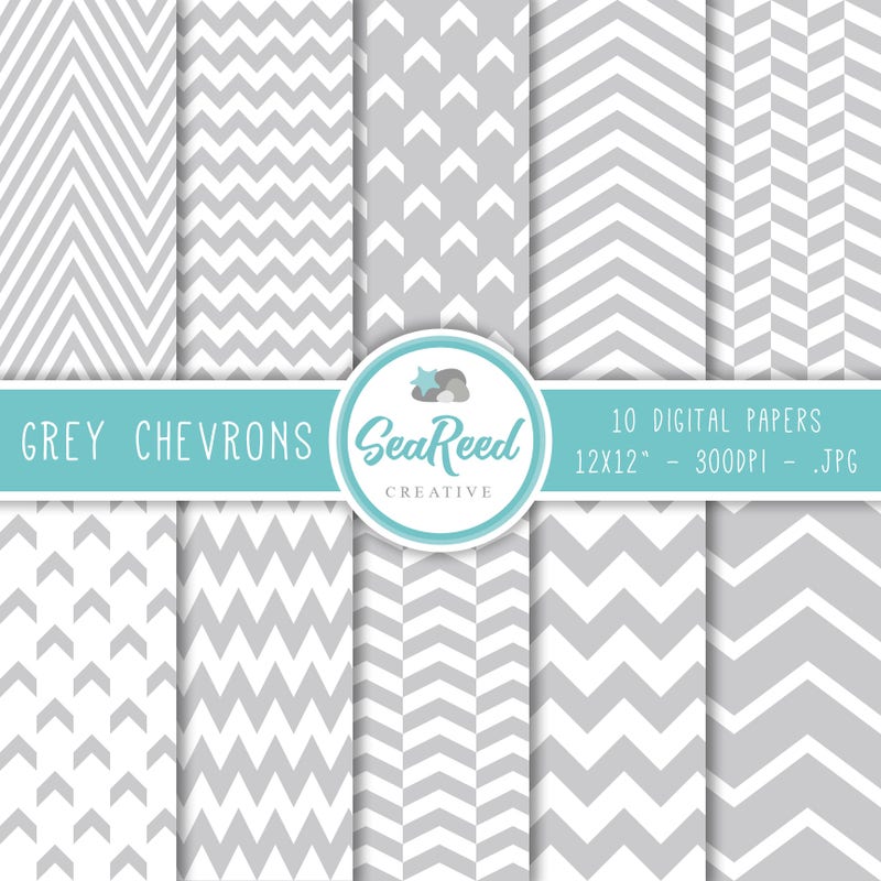 Gray Chevron Pattern - Etsy