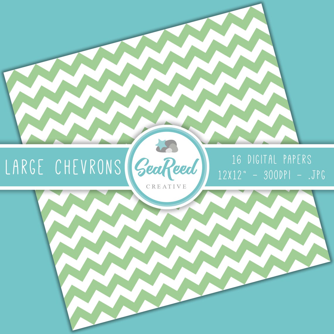 Chevron Digital Paper, Zig Zag Paper, Scrapbook Paper, Pastel Chevron ...
