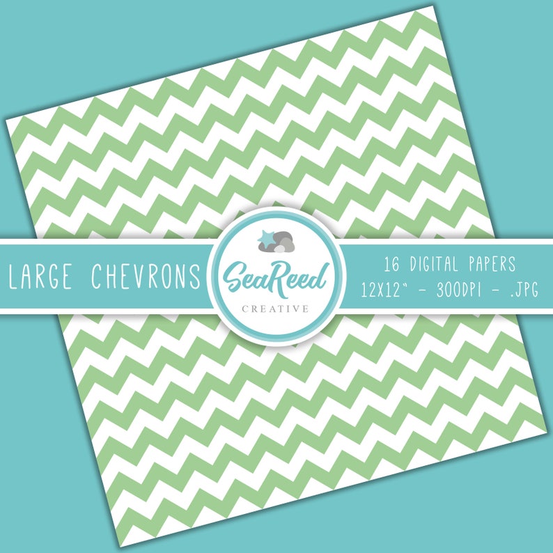 Chevron Digital Paper, Zig Zag Paper, Scrapbook Paper, Pastel Chevron ...