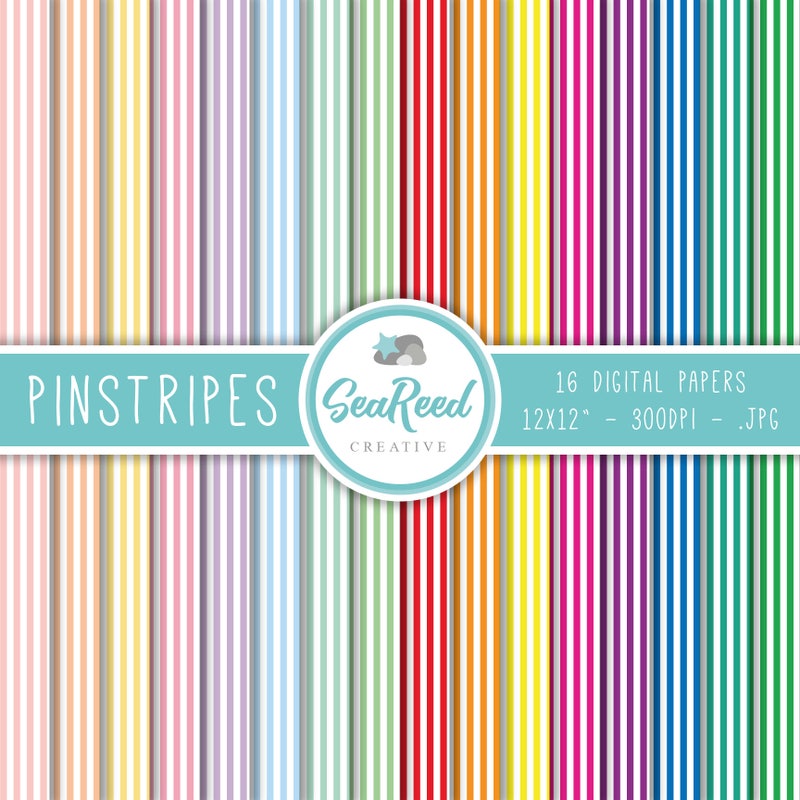 Stripe Digital Paper - Etsy