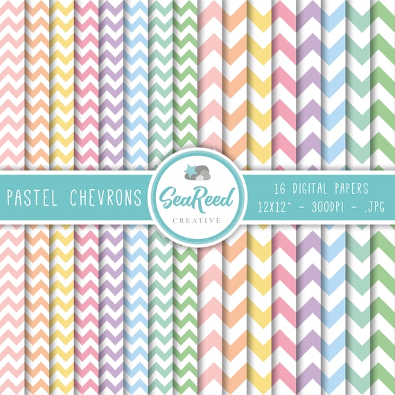 Pastel Chevron Background