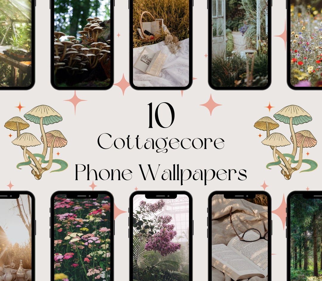 Cottagecore Inspired Phone Wallpaper Pack Digital Download for Ios and Android Phones - Etsy