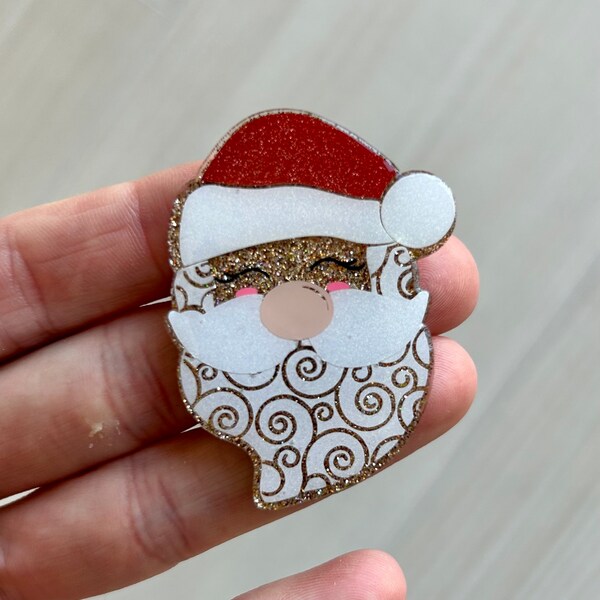 Santa Badge - Etsy