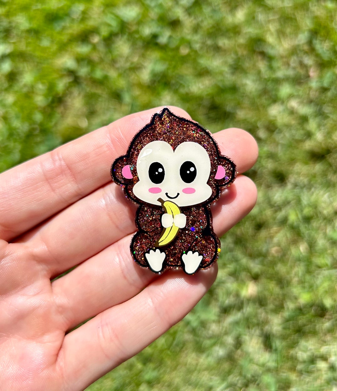 Monkey Badge Reel - Etsy