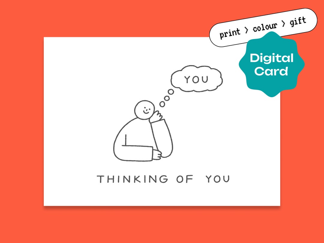 Thinking of You Card - Greeting Card - Surprise Gift - Special Gift ...