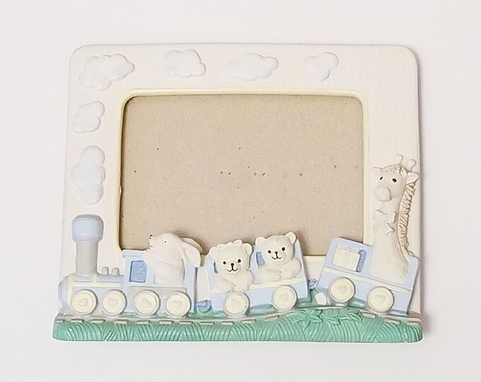 Vintage 3D Baby Animal Train Resin Photo Frame-kids Photo Frame-kids ...