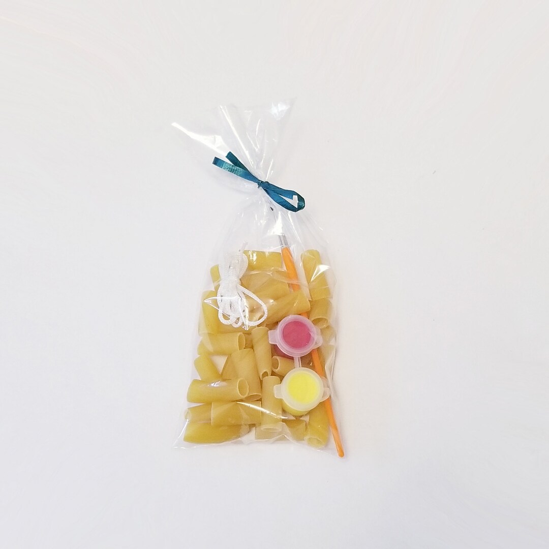 Paint Your Own Pasta Necklace Party Bag Favour for Kids-make Your Own ...