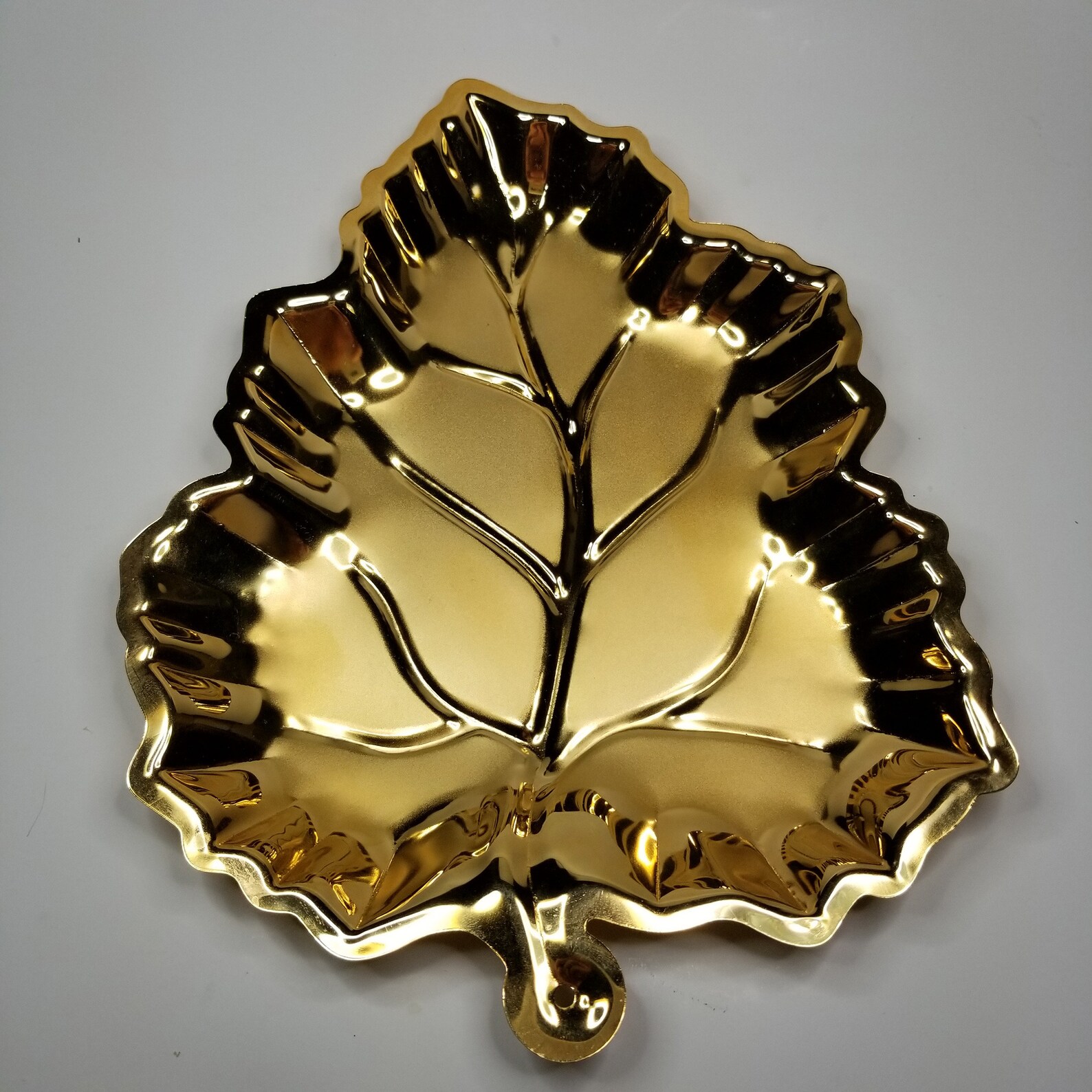 Vintage Gold Plated Leaf Tray-vintage Gold Plated Dish-fruit Pastry ...