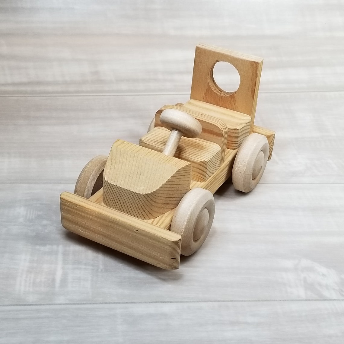 Vintage Small Wooden Car Toy-simple Push Toy Car-natural Wooden Toy Car ...