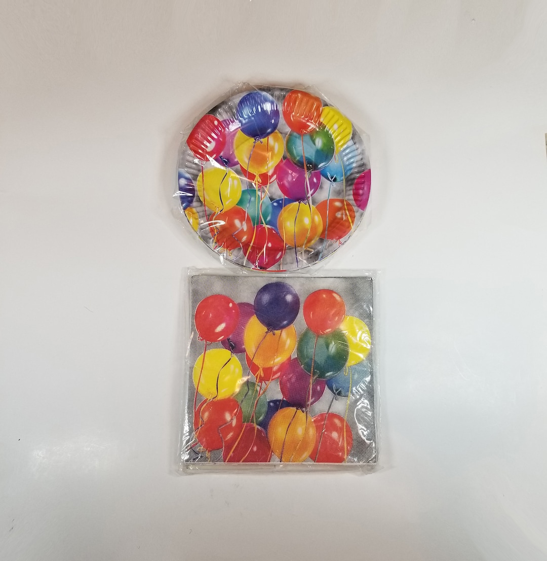 Balloon Mini Set-balloon Plates and Napkins-balloon Birthday Party ...