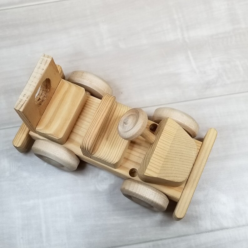 Vintage Small Wooden Car Toy-simple Push Toy Car-natural Wooden Toy Car ...