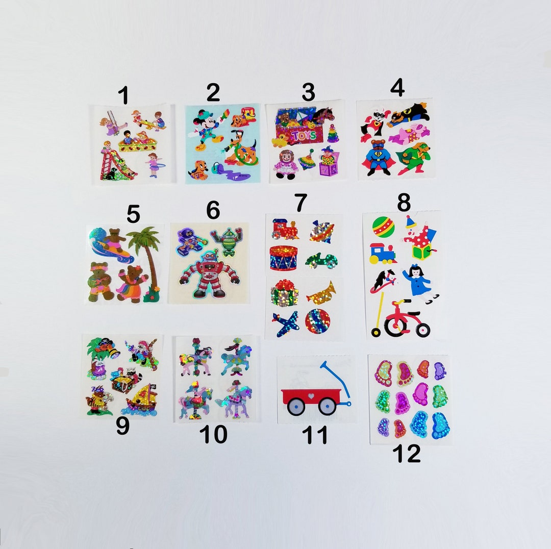 Vintage Kids Stuff Stickers-sandylion Stickers-playground, Mickey Mouse ...