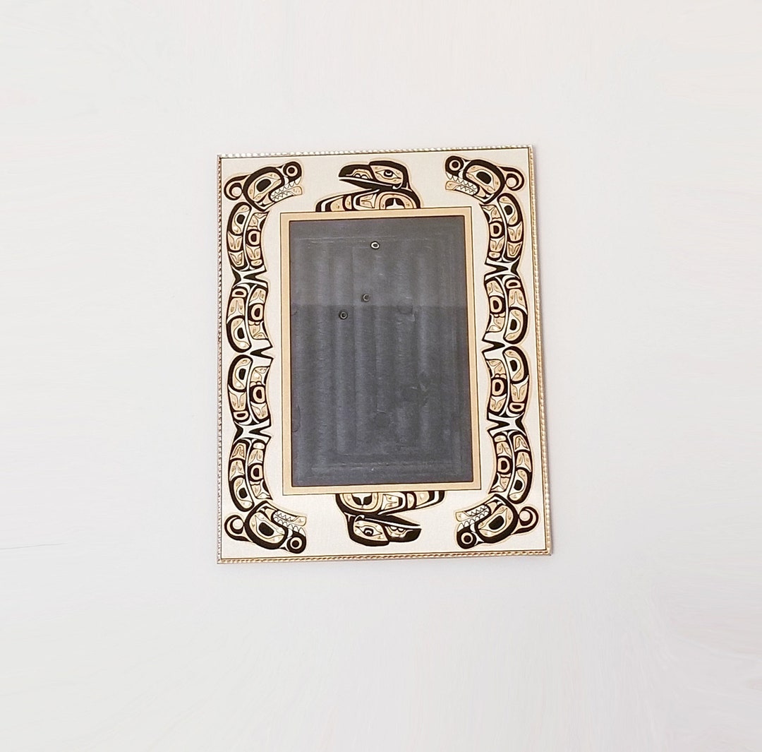 Vintage Native Art Copper Photo Frame-northwest Coast Native Picture ...