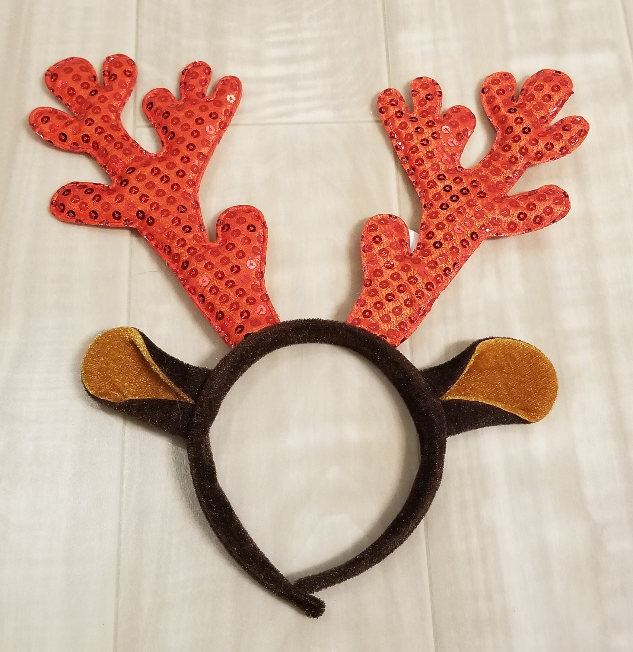 Reindeer Headband Antlers Headband Rudolph Headband Christmas Headband Christmas Party Supplies