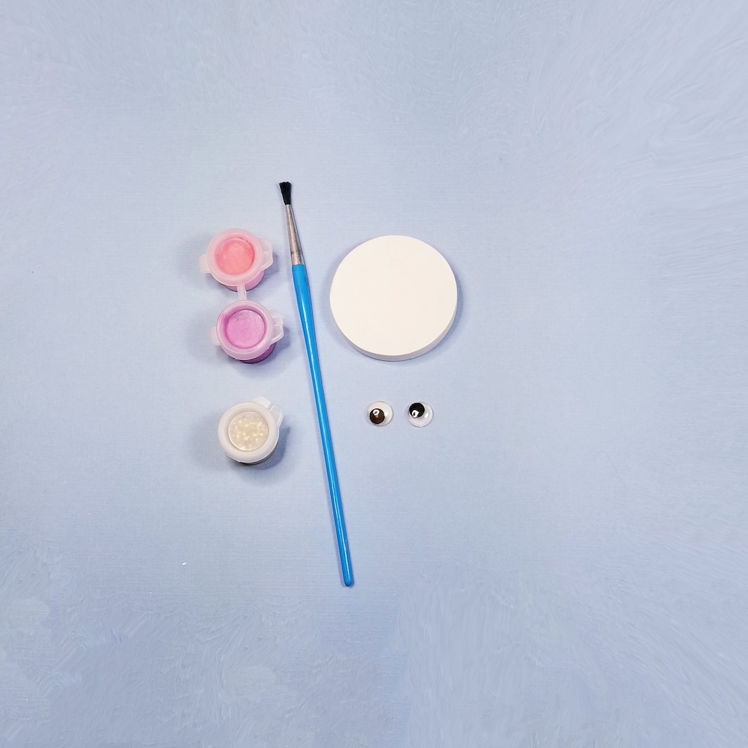 Plaster Circle With Googly Eyes Paint Your Own Craft Kit-paint Your Own ...