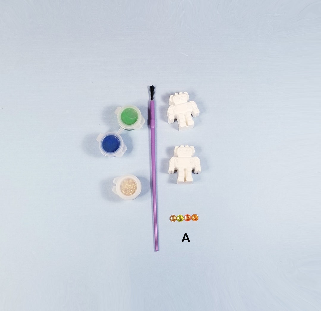 2 Robots Paint Your Own Plaster Craft Kit-android Paint Your Own Craft ...