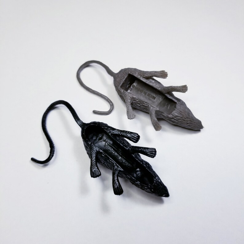2 Rubber Rats-rubber Mice-rubber Mouse-halloween Decoration-spooky ...