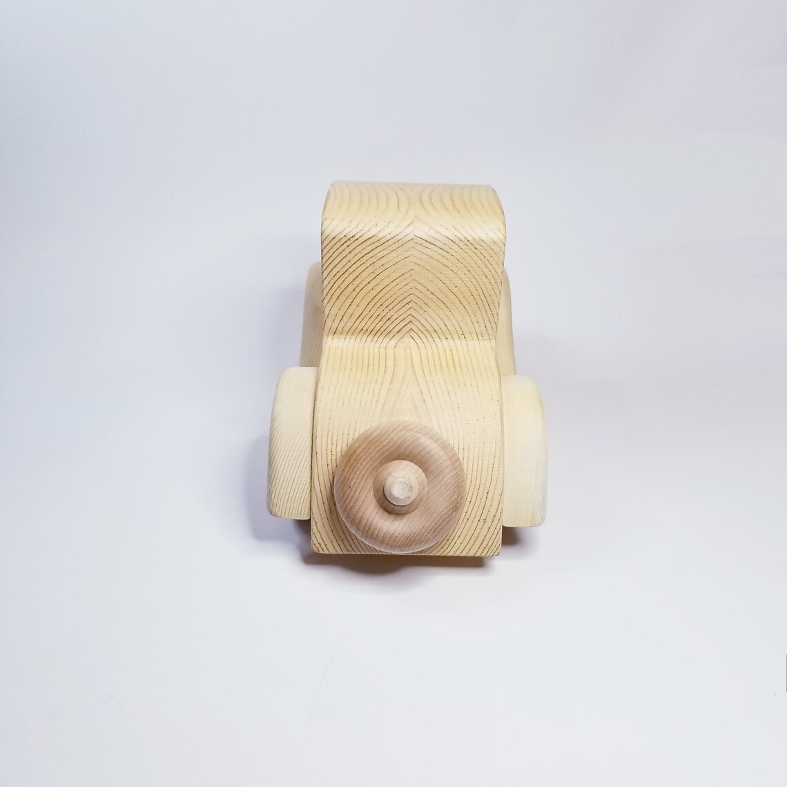 Vintage Hand Made Wooden Toy Car-simple Push Toy Car-natural Wooden Toy ...