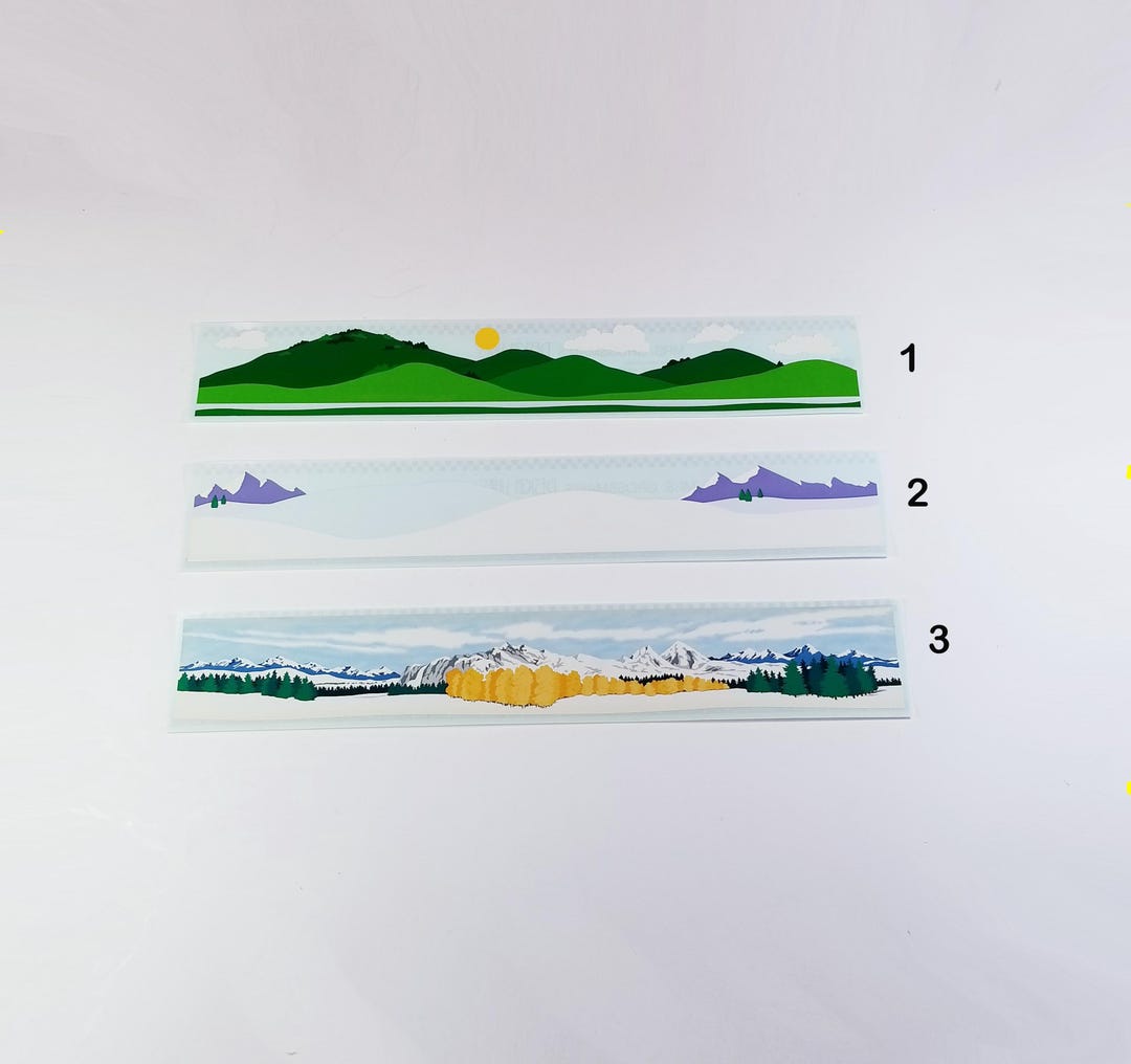 Vintage Hills Border Stickers-scrapbook Sticker Borders-green Hills ...