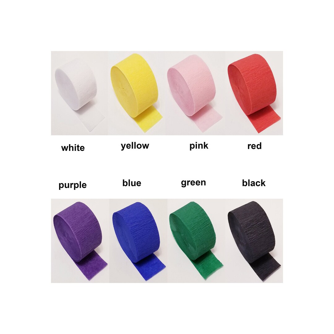 Crepe Paper Streamers-solid Color Streamer Backdrop Curtain Decoration ...