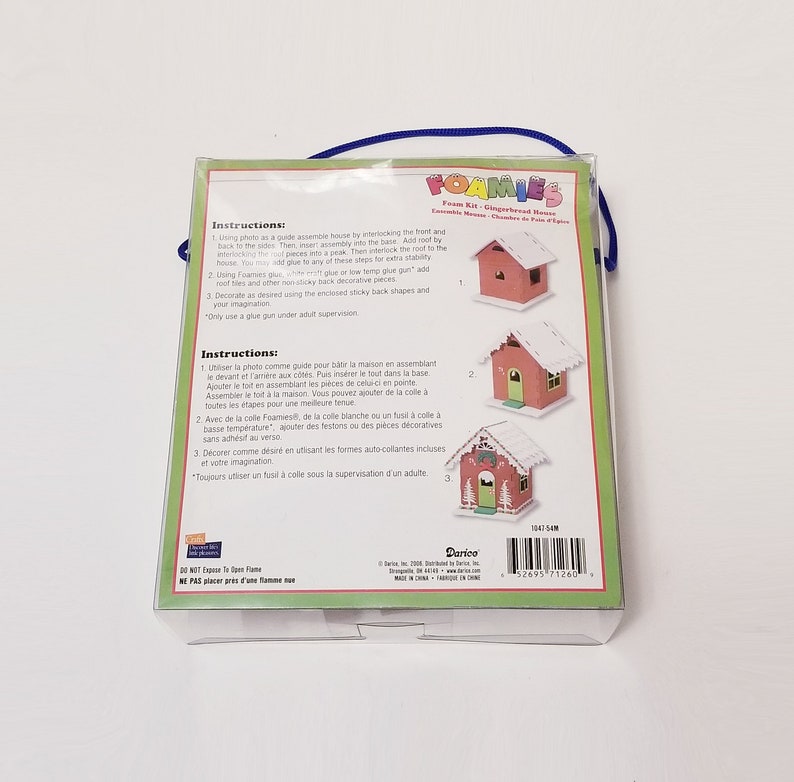 Foam Gingerbread House Activity Kit-foamies Gingerbread House Foam Kit ...