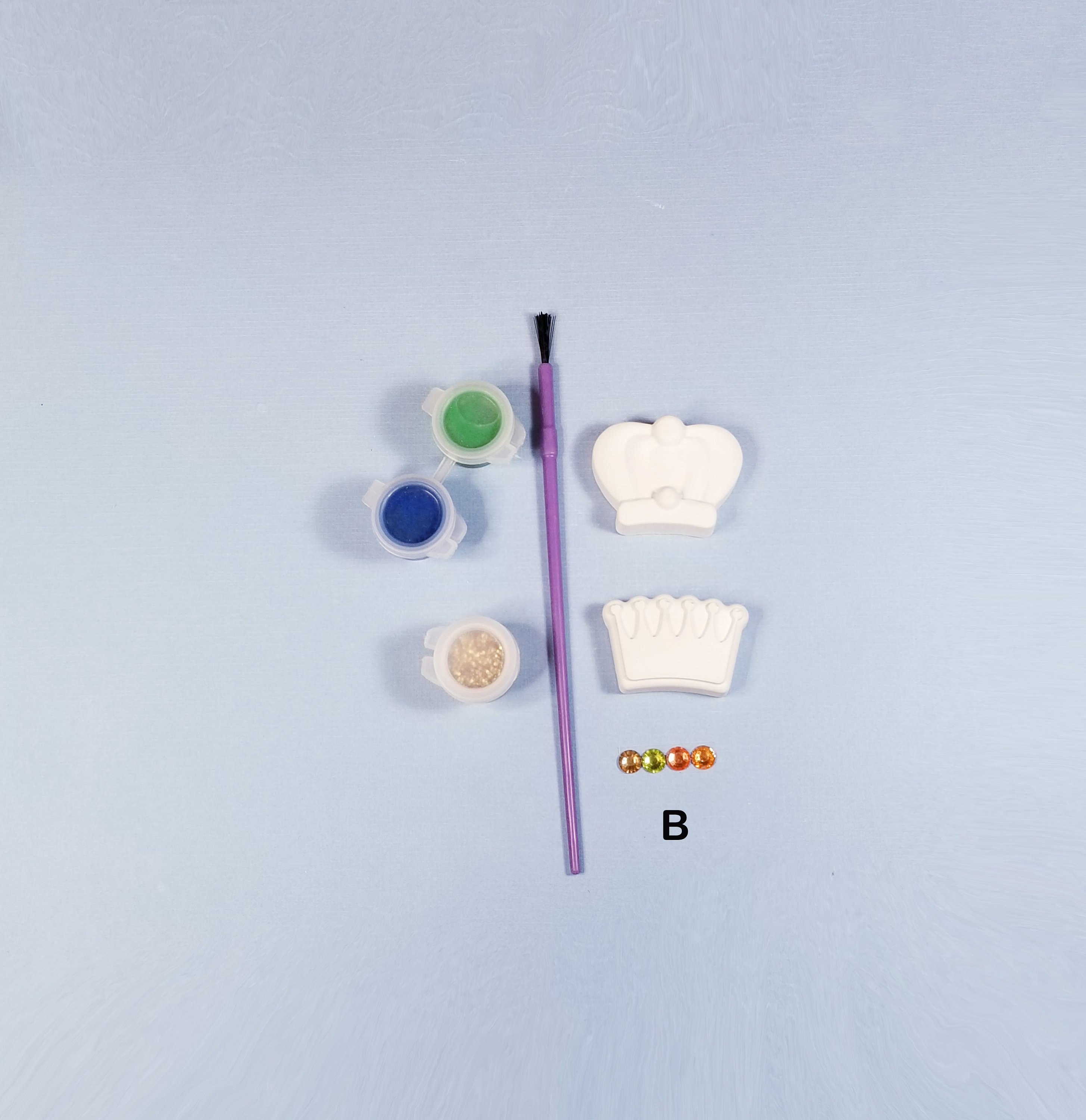 2 Crowns Paint Your Own Plaster Craft Kit-princess, Prince Paint Your ...